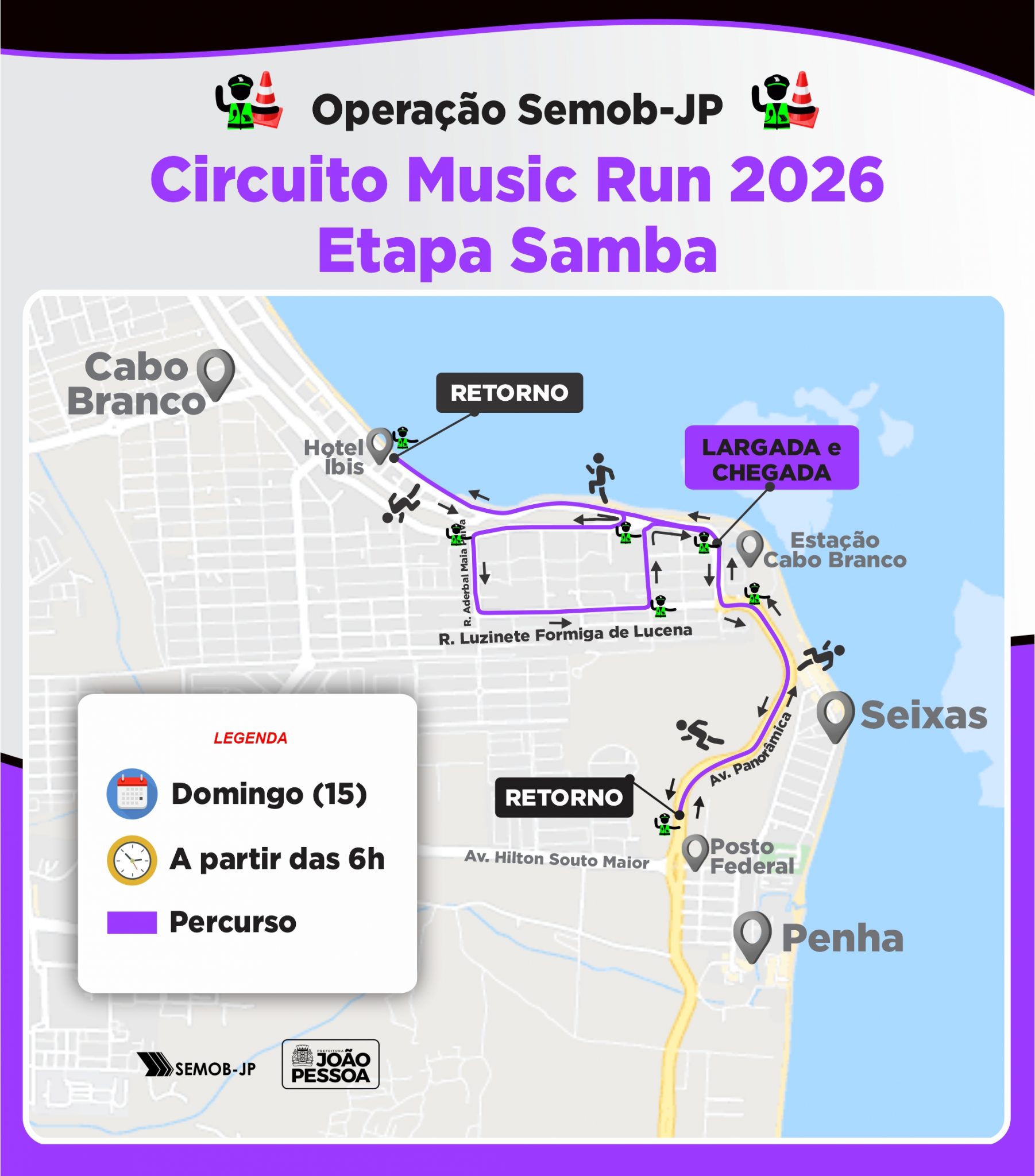 Semob-JP define plano operacional para corridas do Circuito Music Run ...